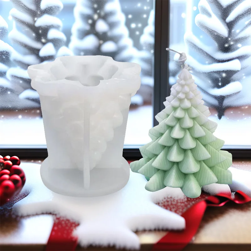 1-piece-Christmas-tree-Christmas-candle-silicone-mold-Cedar-holiday ...