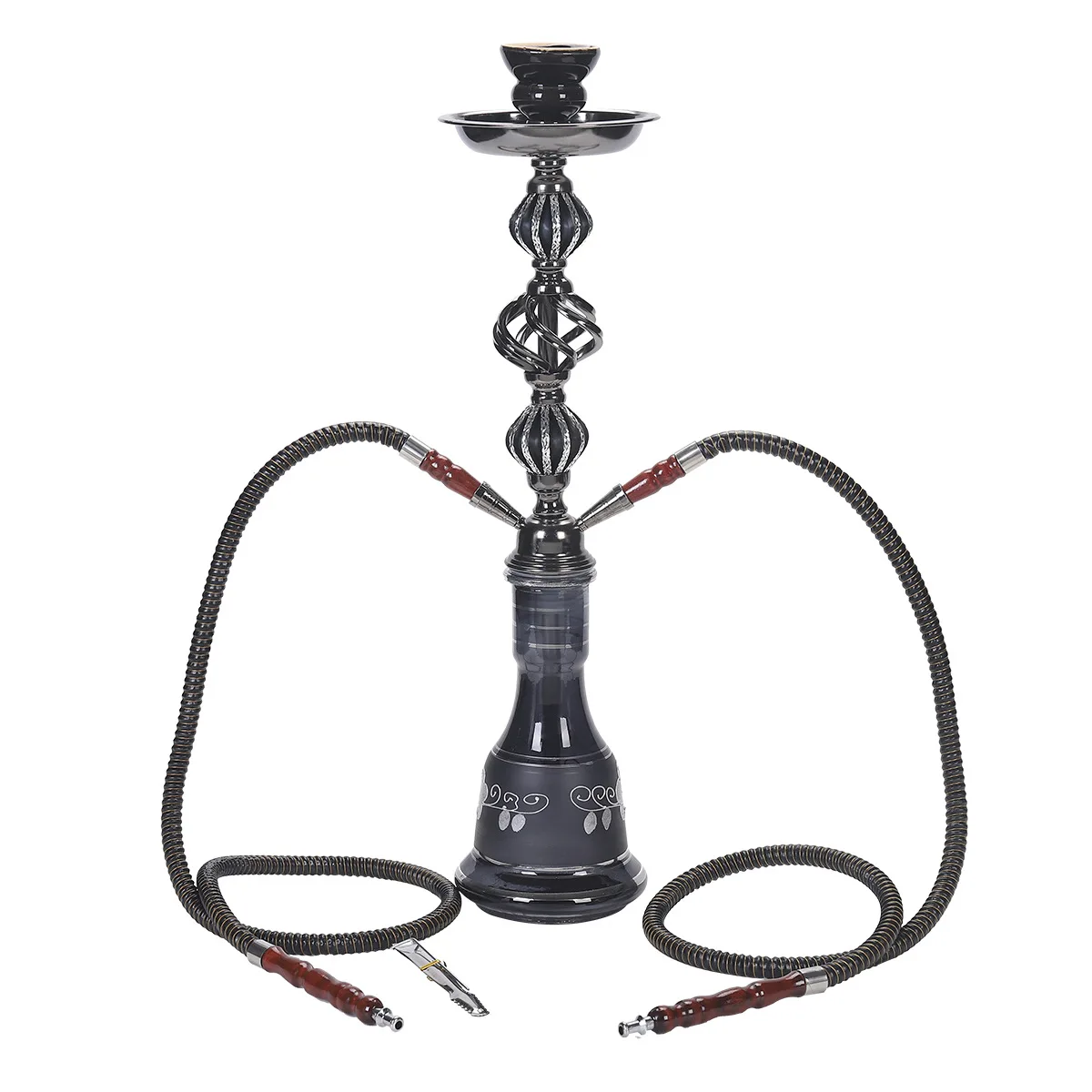 Metal Arab Double Hose Shisha Hookah Nargile Chicha Sheesha Chicha ...