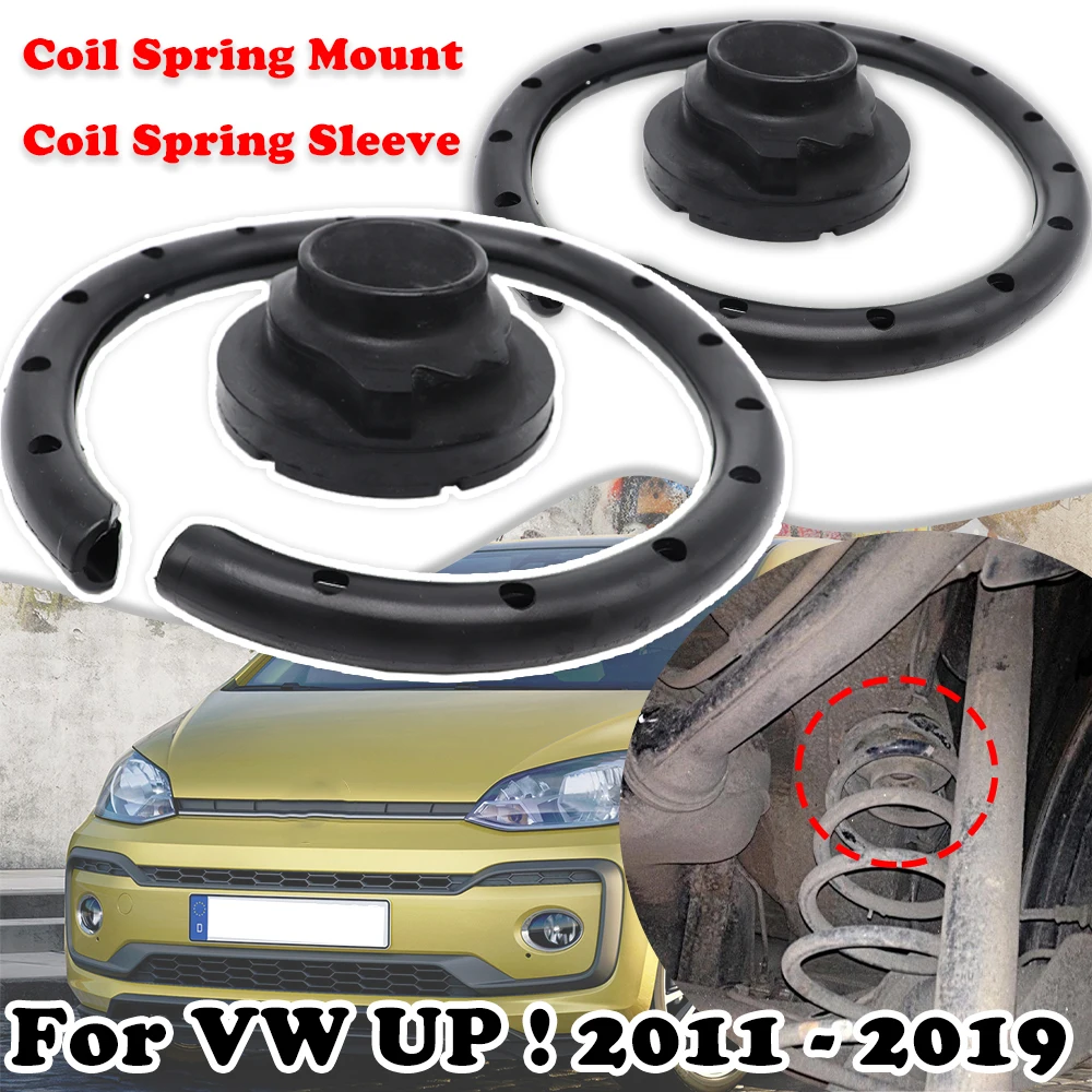 2Pcs-For-VW-UP-Rear-Axle-Leaf-Coil-Spring-Rubber-Mount-Plate-Buffer ...