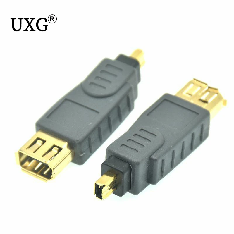 IEEE1394 adapter IEEE 1394 4Pin male to 6Pin female Firewire Connector ...