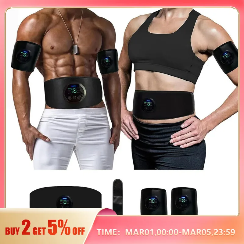 EMS-Abdominal-Muscle-Stimulator-Toning-Belt-Portable-Electric-ABS ...