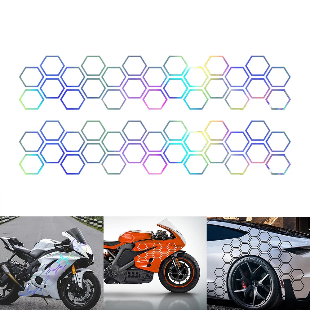 Honeycomb-style-Reflection-Stickers-rgb-Motorcycle-stickers-Car ...