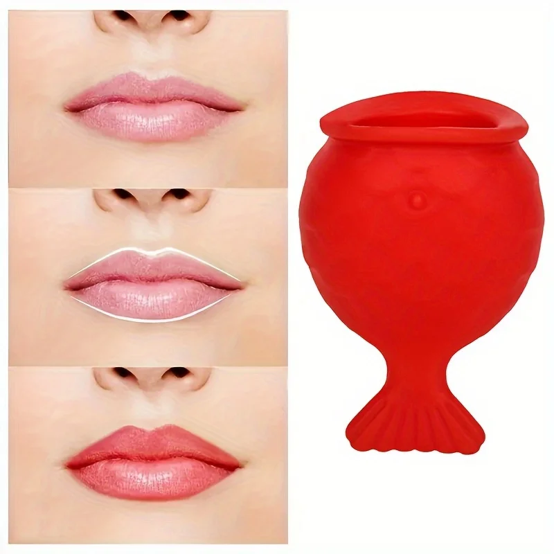 Silicone-Fish-Mouth-Lip-Plumper-Women-s-Lip-Plumping-Tool-Apple-Lip-Red ...
