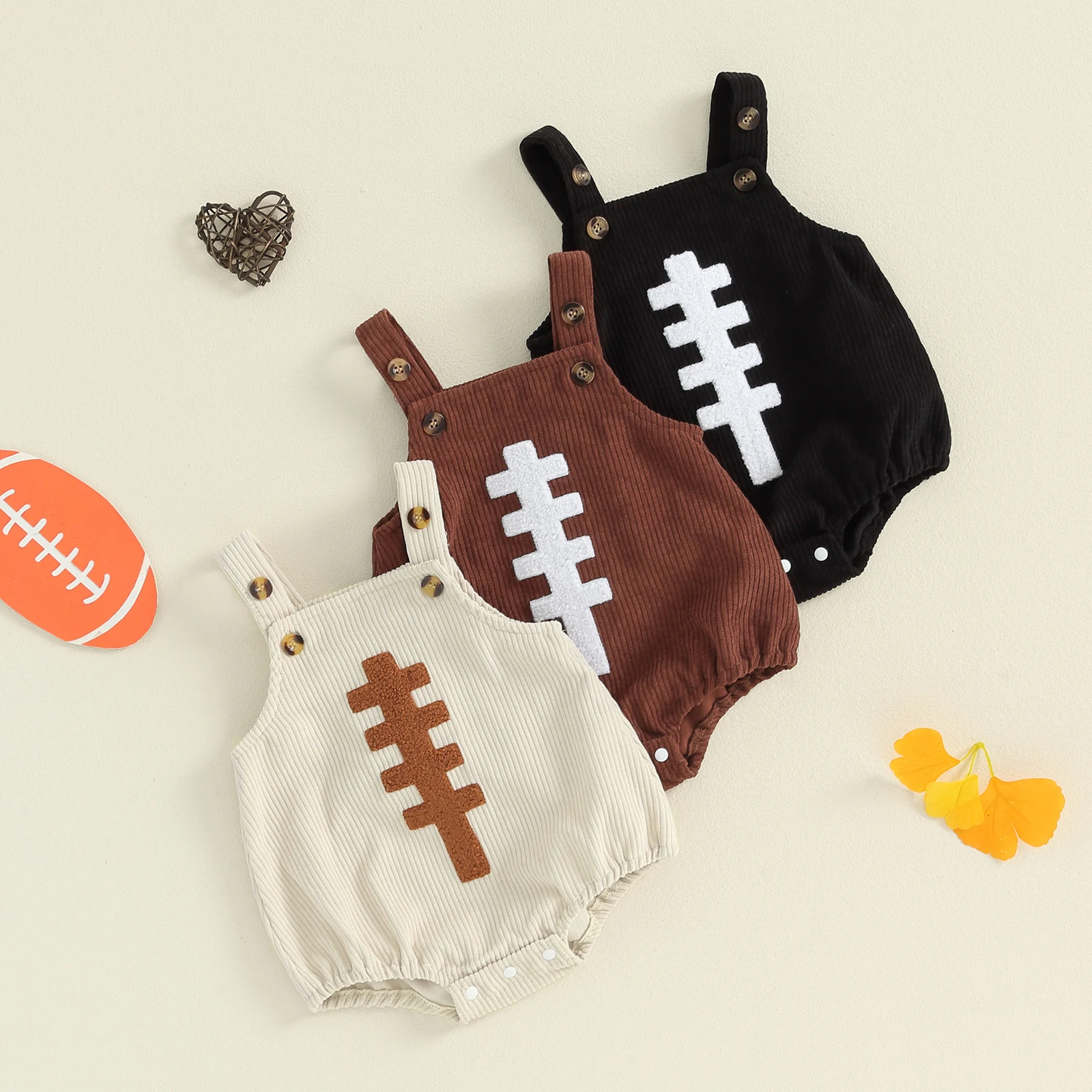 Citgeett-Summer-Infant-Baby-Boys-Girls-Overalls-Sleeveless-Football ...