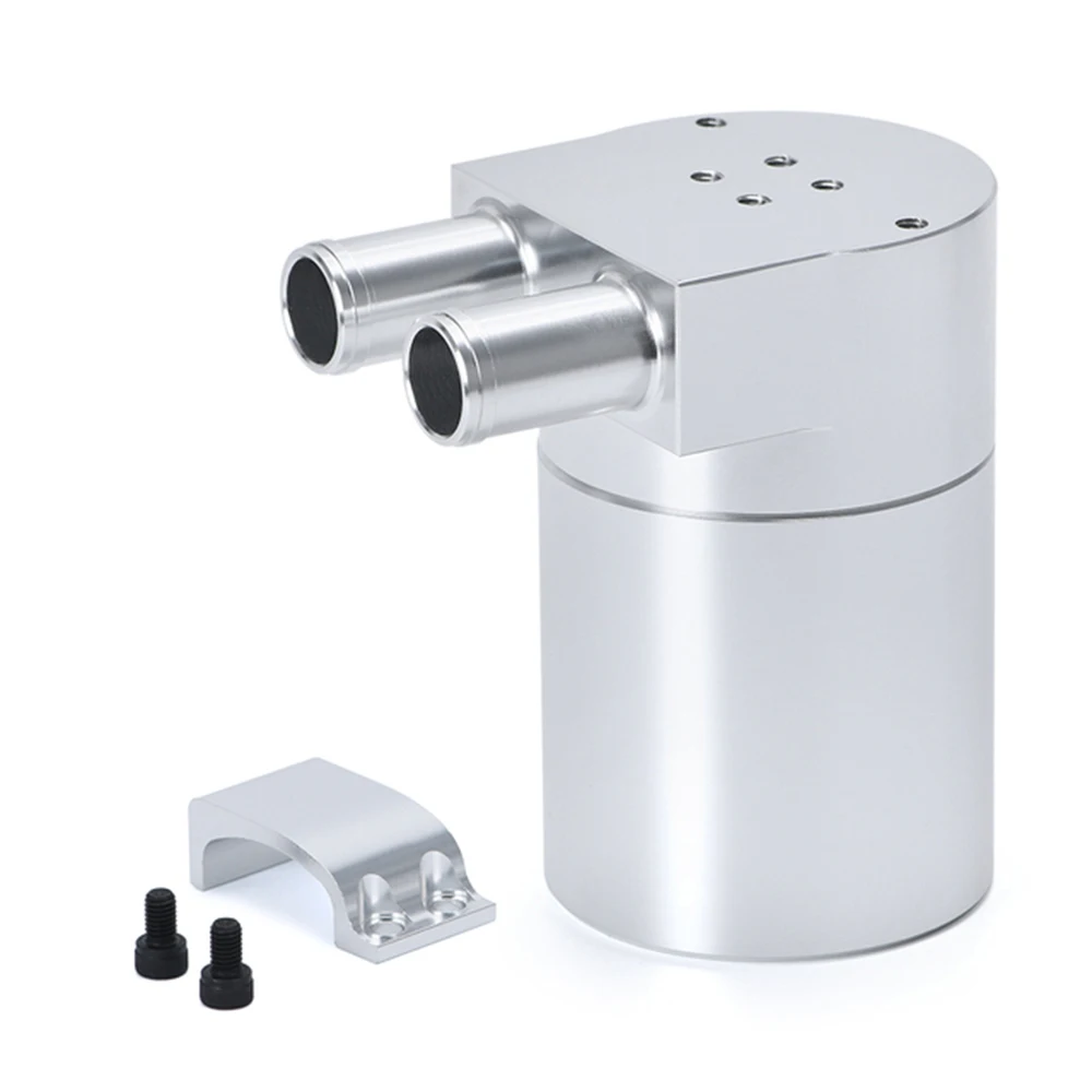 Baffled-Billet-Aluminum-Oil-Catch-Tank-Can-Round-Can-Reservoir-Turbo ...