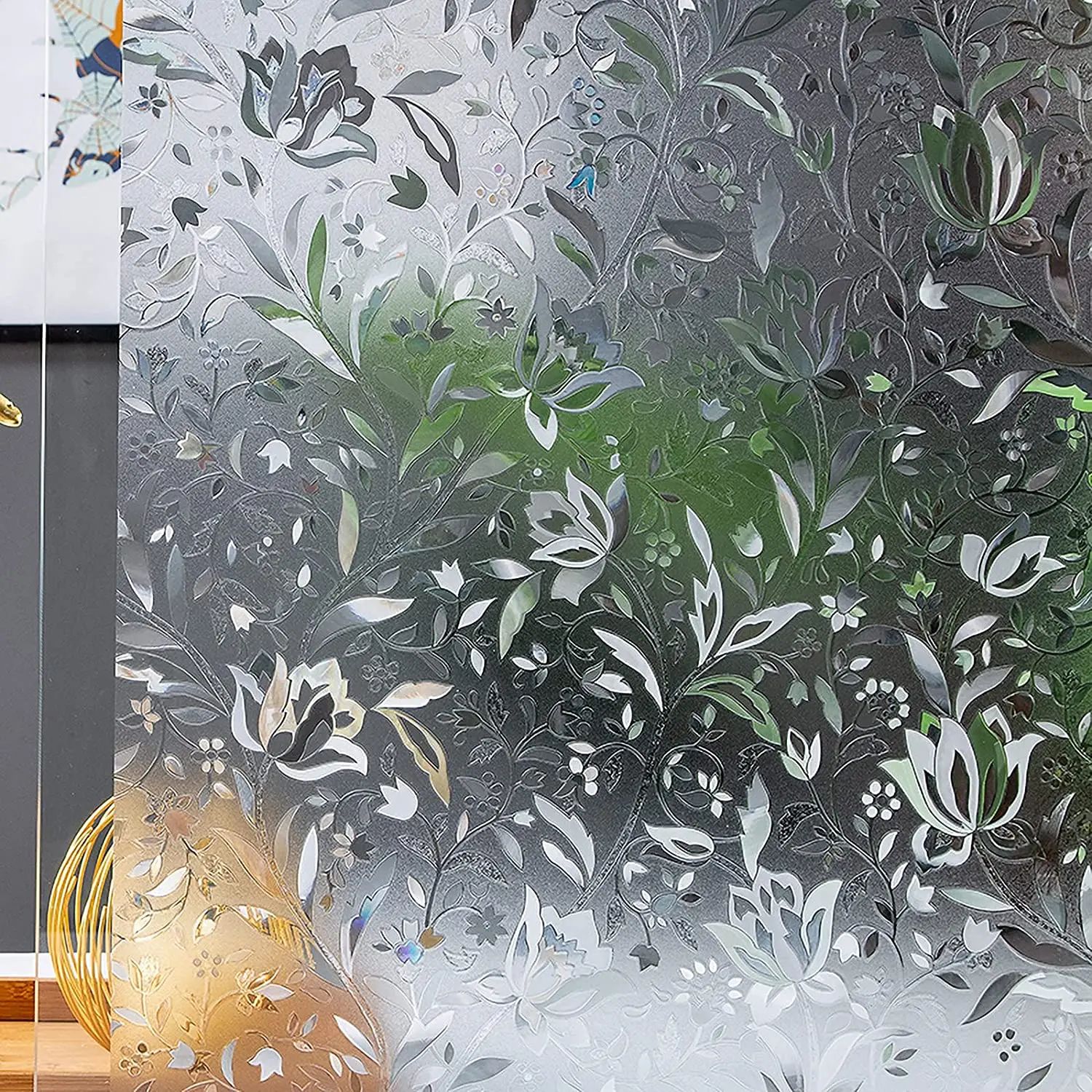 Vinyl Glass Self-adhesive Window | Glass Film Window Tulip | Adhesive ...