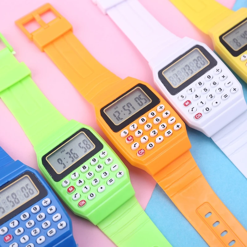 Silicone Kids Watch Calculator | Children Electronic Calculator - New ...