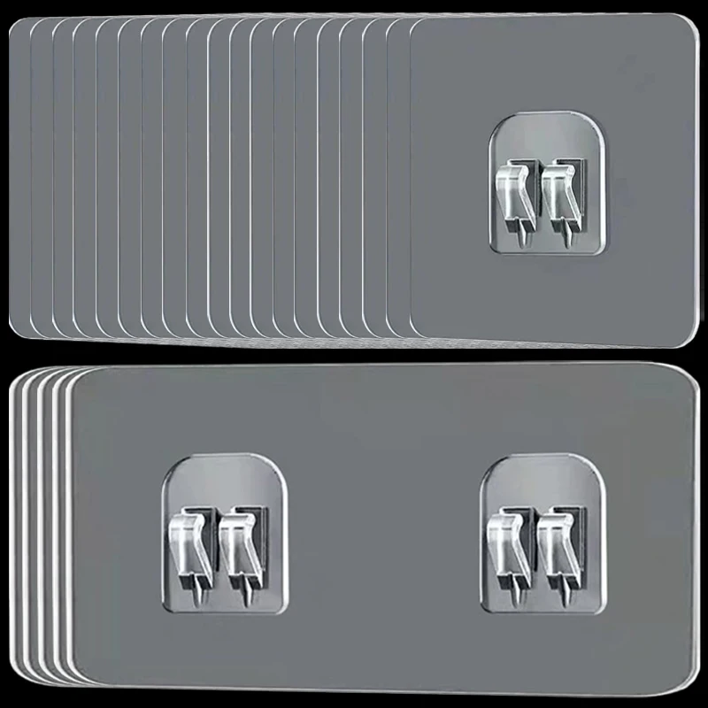 1-20PCS-Multi-Purpose-Hook-Self-Adhesive-Strong-Sticker-Hook-Wall ...