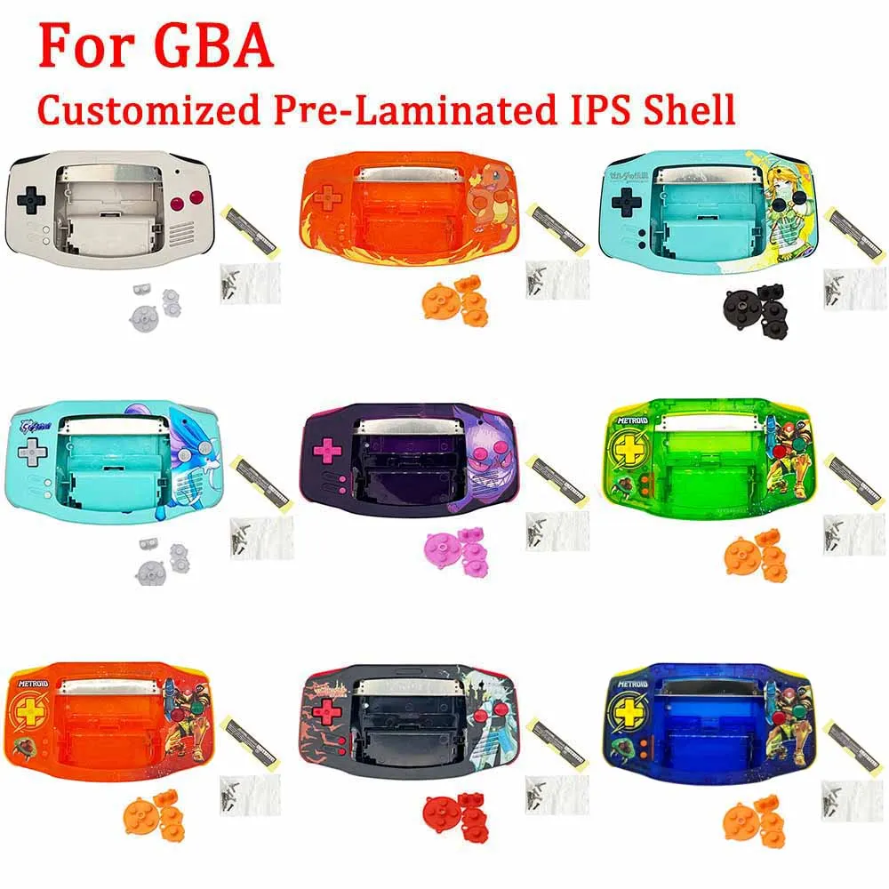 New-Color-Custom-IPS-Pre-Laminated-Housing-Shell-For-GameBoy-Advance ...