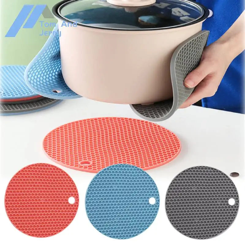 Round-Heat-Insulation-Pad-Silicone-Anti-scald-Table-Pad-Nordic-Heat ...