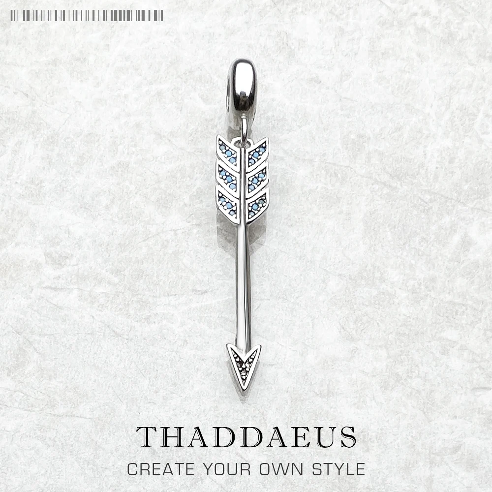Flecha-azul-Charm-colgante-primavera-925-plata-esterlina-regalo-para ...