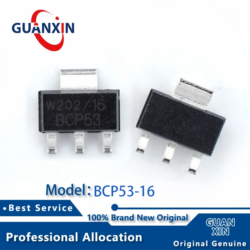 100% New 10pcs electronics BCP53-16 SOT-223-3 Marking BCP53 ...