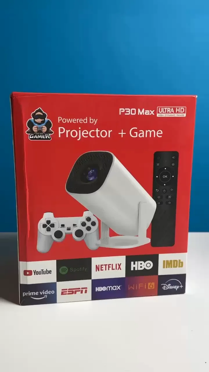 P30 Max Android 4K Projector + Video Game Console Combo | Daraz.com.bd