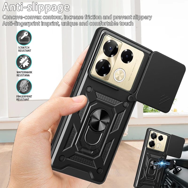For Infinix Note 40 Pro 5G Case Slide Camera Armor Phone Case For ...