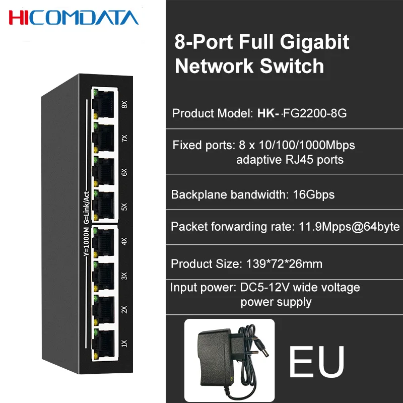 Gigabit-Mini-8-Port-Desktop-Switch-Fast-Ethernet-Network-Switch-Gigabit ...