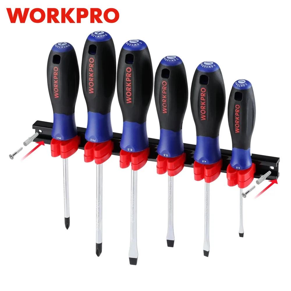 WORKPRO-6PC-Screwdriver-Set-With-Magnetic-Tips-Non-Slip-Cr-V-Steel ...