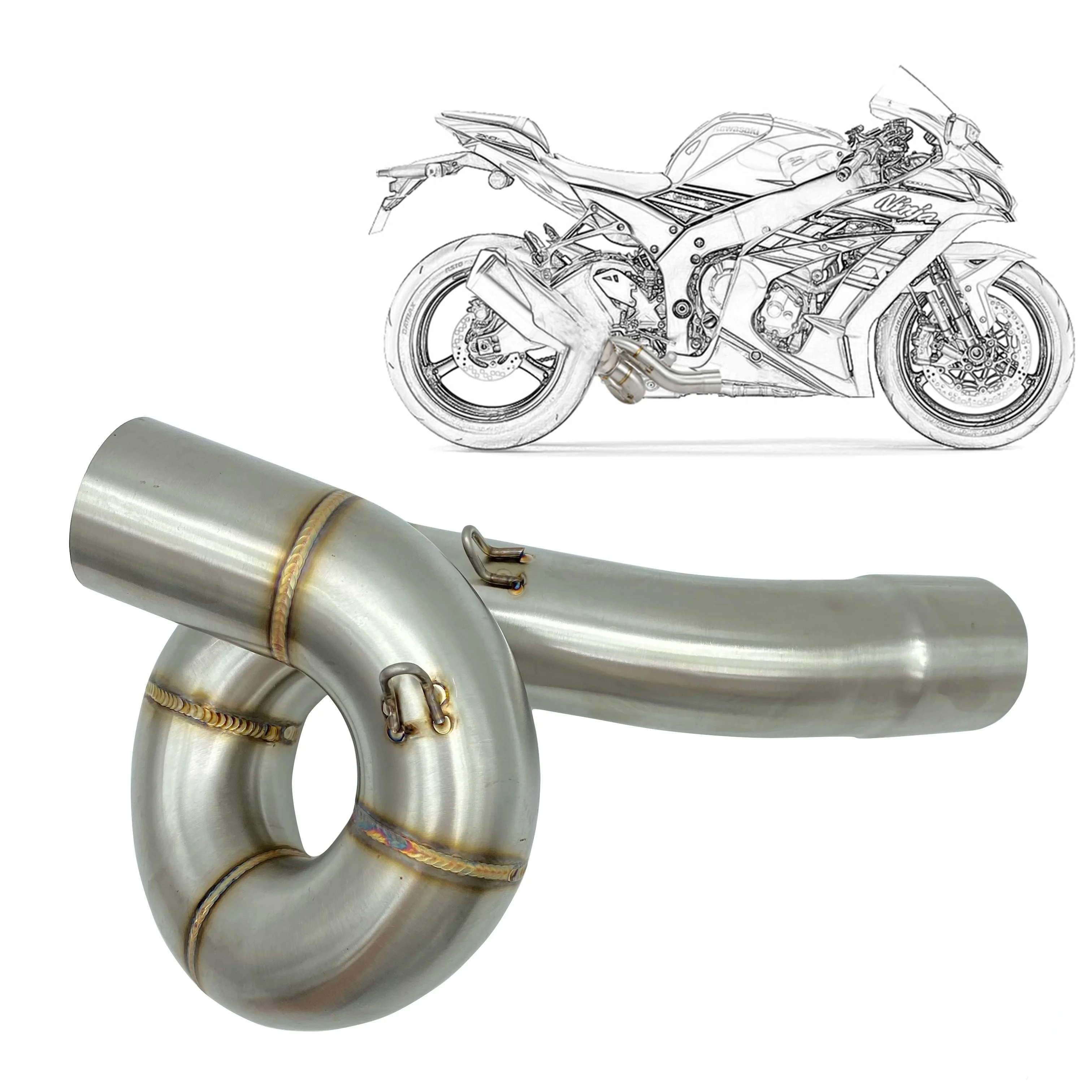 ZX6R-Exhaust-Pipe-Stainless-Steel-Motorcycle-Exaust-Pipe-Middle-Section ...