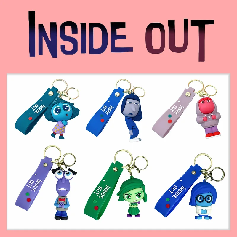 Disney-Inside-Out-Cartoon-Chaveiros-para-Crian-as-Alegria-Feiti-o-Raiva ...