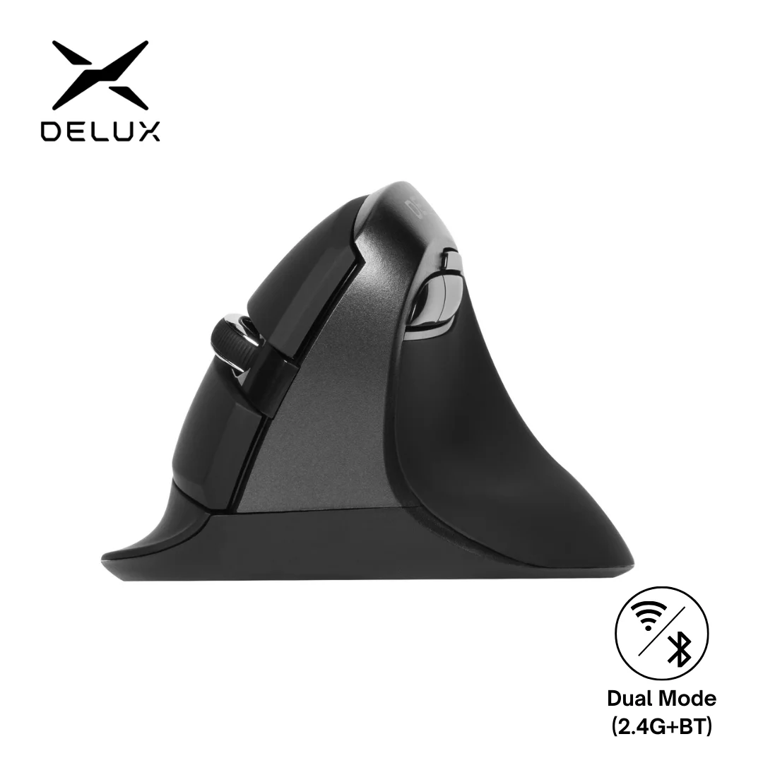 Delux-M618Mini-DB-Ergonomic-Wireless-2-4GHz-Bluetooth-Mouse-2400-DPI ...