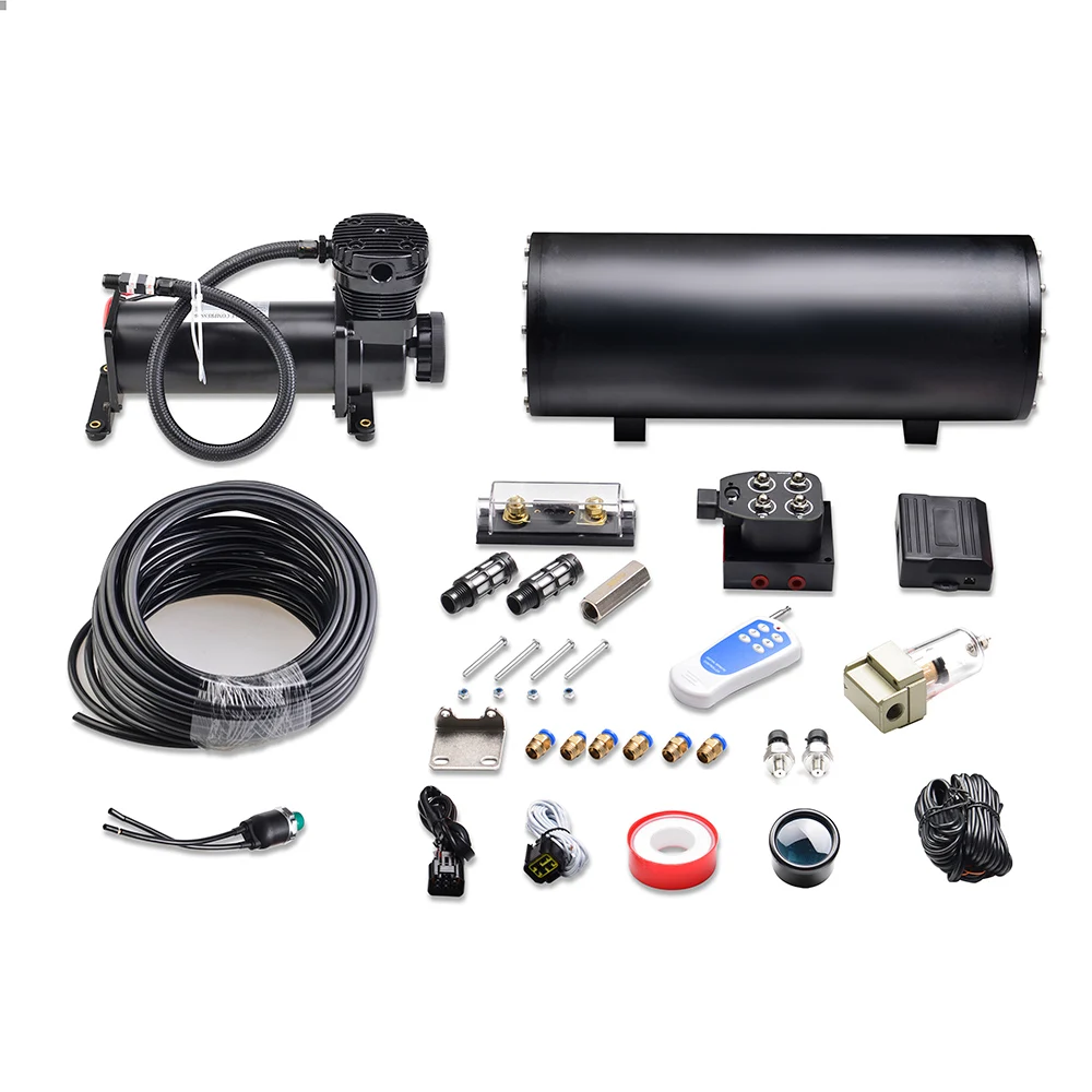 Universal-Air-Ride-Suspension-System-Kit-with-Air-Tank-Air-Compressor ...