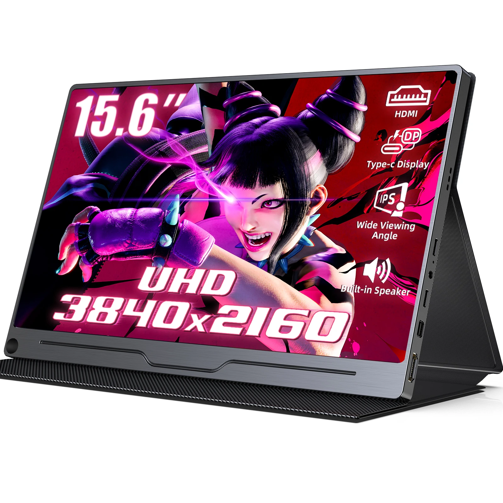 EVICIV 15.6 polegada Monitor Portátil 4K UHD USB TypeC IPS Tela Para ...