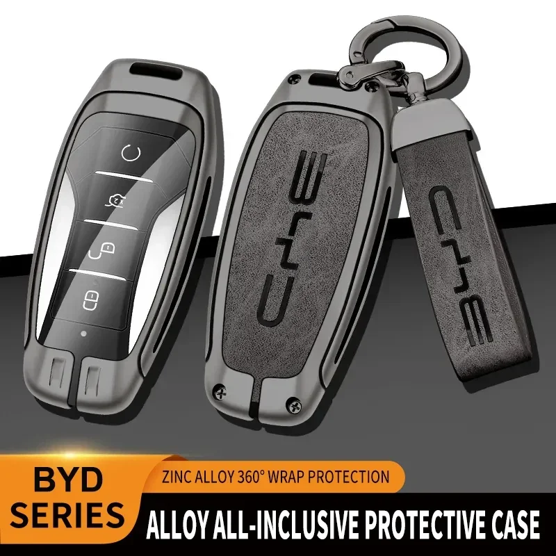 Alloy car key case cover holder for BYD second song pro Tang DM Qin ...