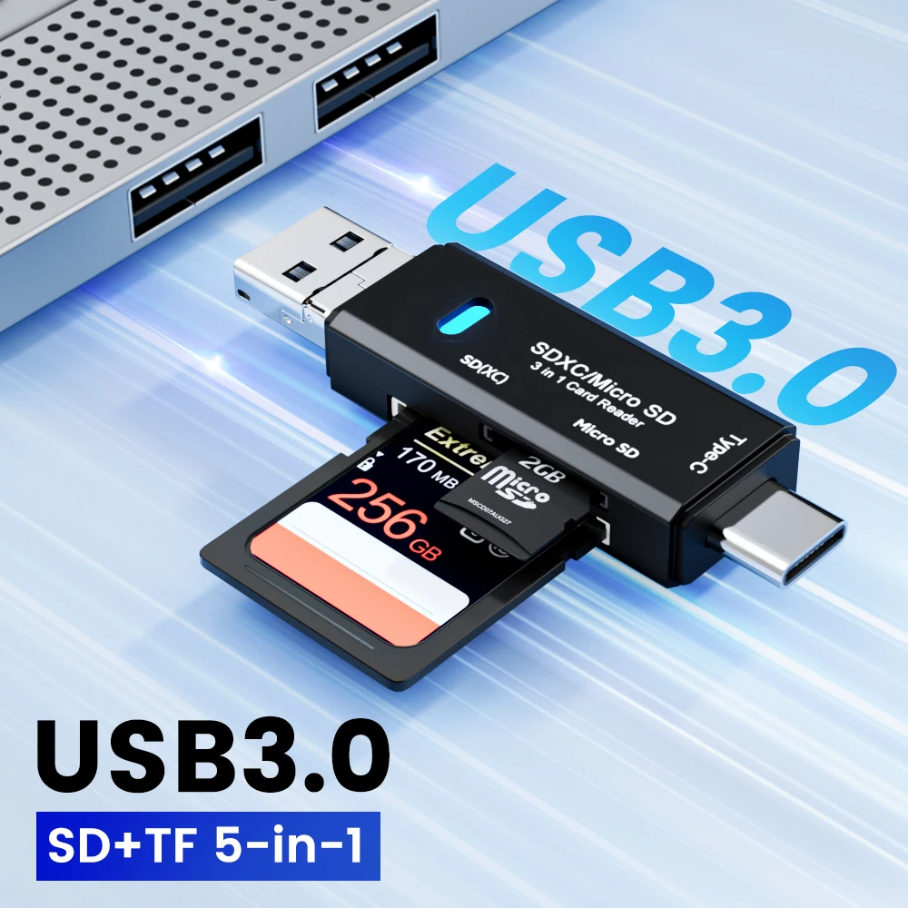 Micro-SD-TF-Card-Memory-Reader-USB-3-0-Flash-Drive-Adaptador-OTG-Tipo-C ...