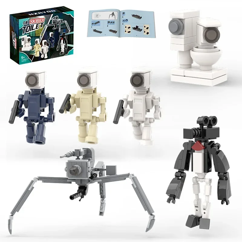 MOC-Skibidi-Toilet-Speaker-Titan-Camerama-Mech-Robot-Building-Blocks ...