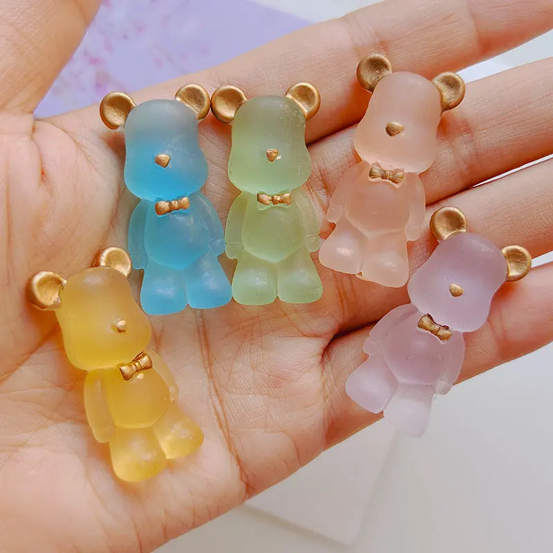 10pcs-New-arrival-Flat-back-resin-Bear-DIY-resin-Cabochons-Kids-Hair ...