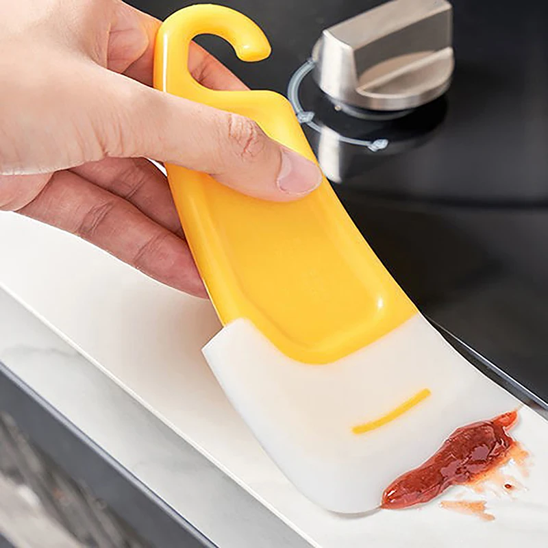 New-Silicone-Pan-Scraper-Dish-Cleaning-Spatula-Dish-Scraper-Non-Stick ...