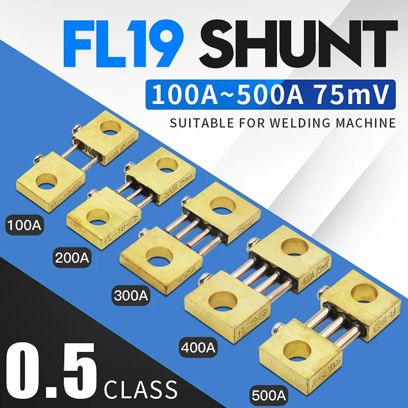 VaneAims FL-19 Shunt 600A 500A 400A 300A 200A 150A 100A 75mV DC Ammeter ...