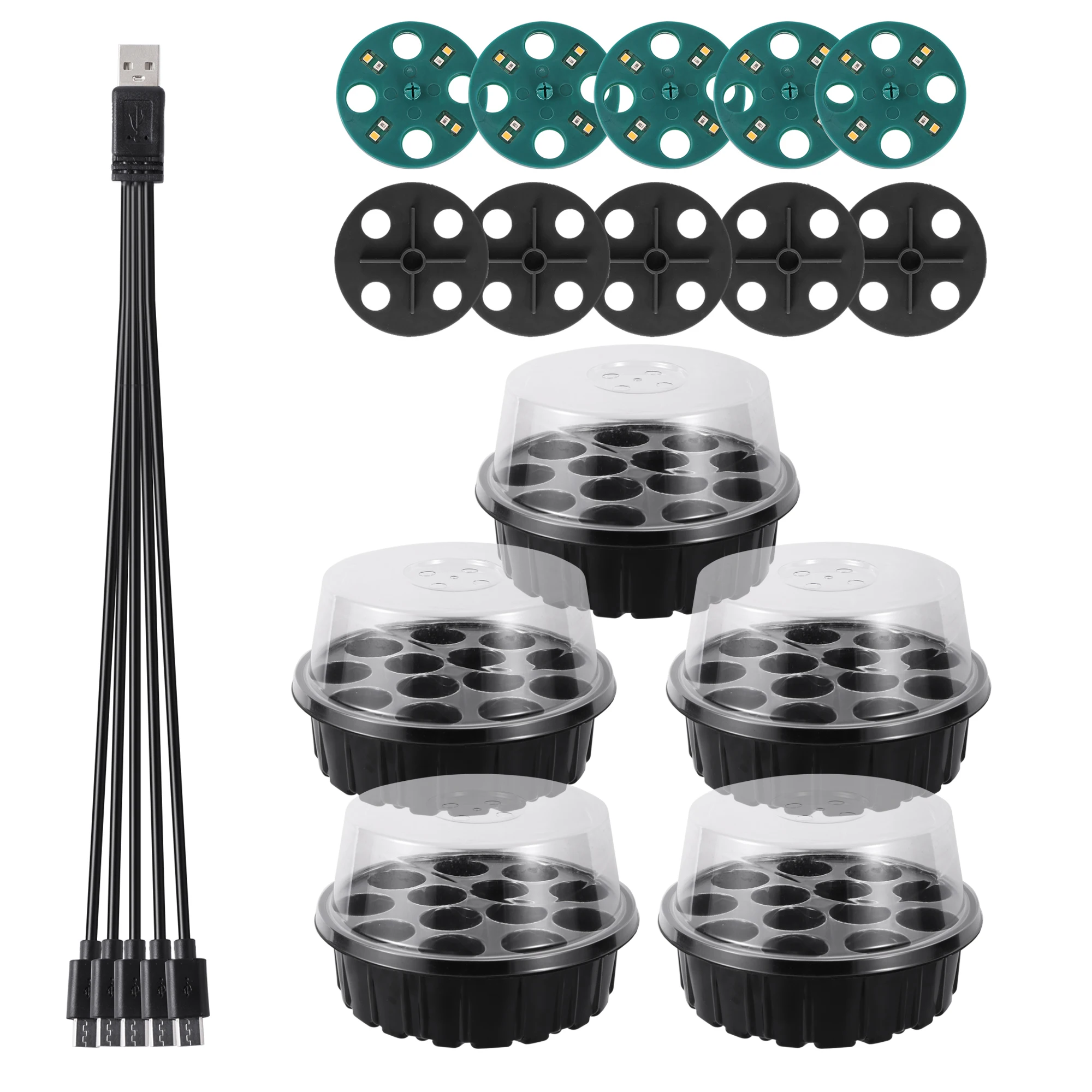 Tall-Full-Spectrum-LED-Grow-Lights-Seedling-Tray-Seed-Starter ...