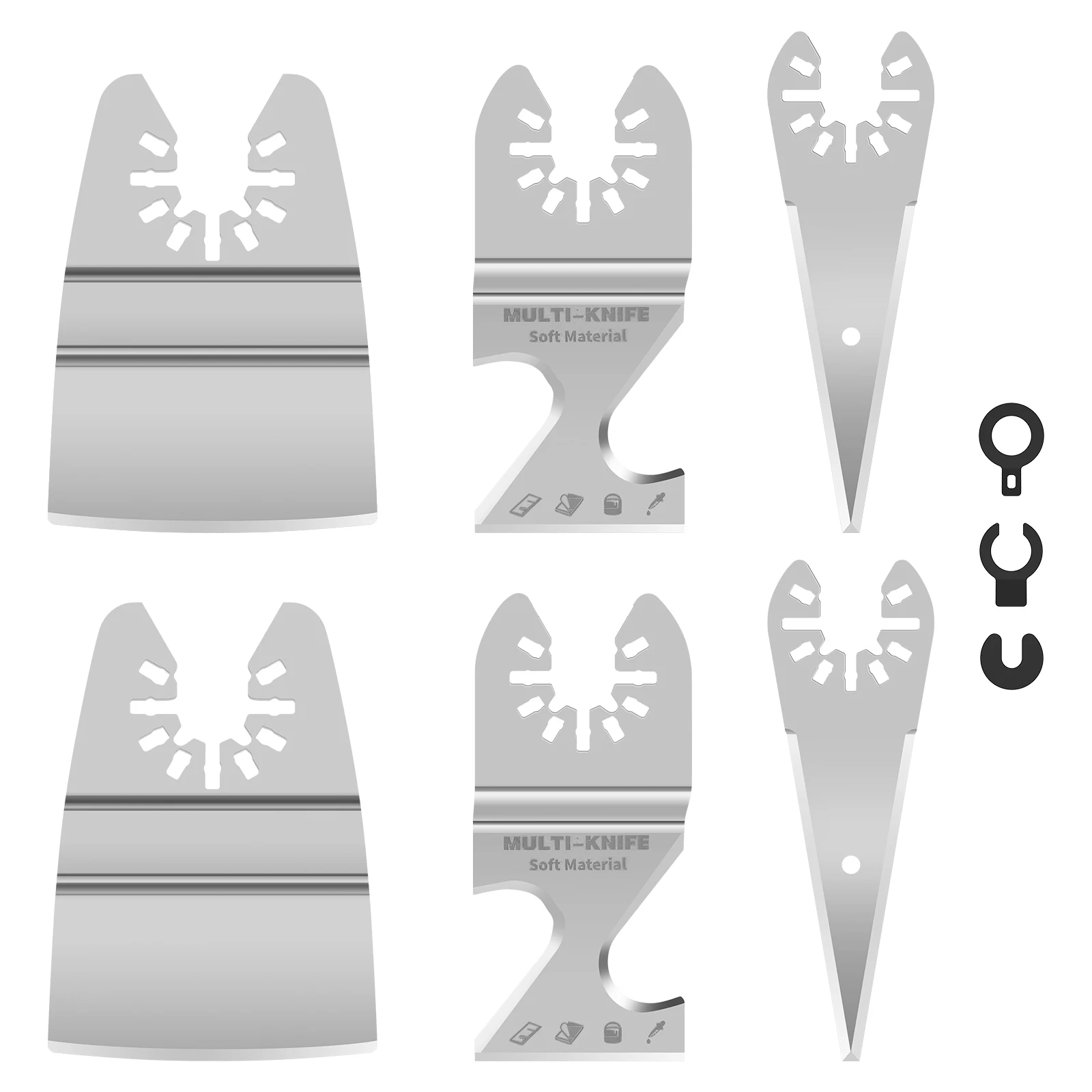 6PCS-Multitool-Scraper-Oscillating-Saw-Blade-3-Sided-Scraper-Blade-Hook ...