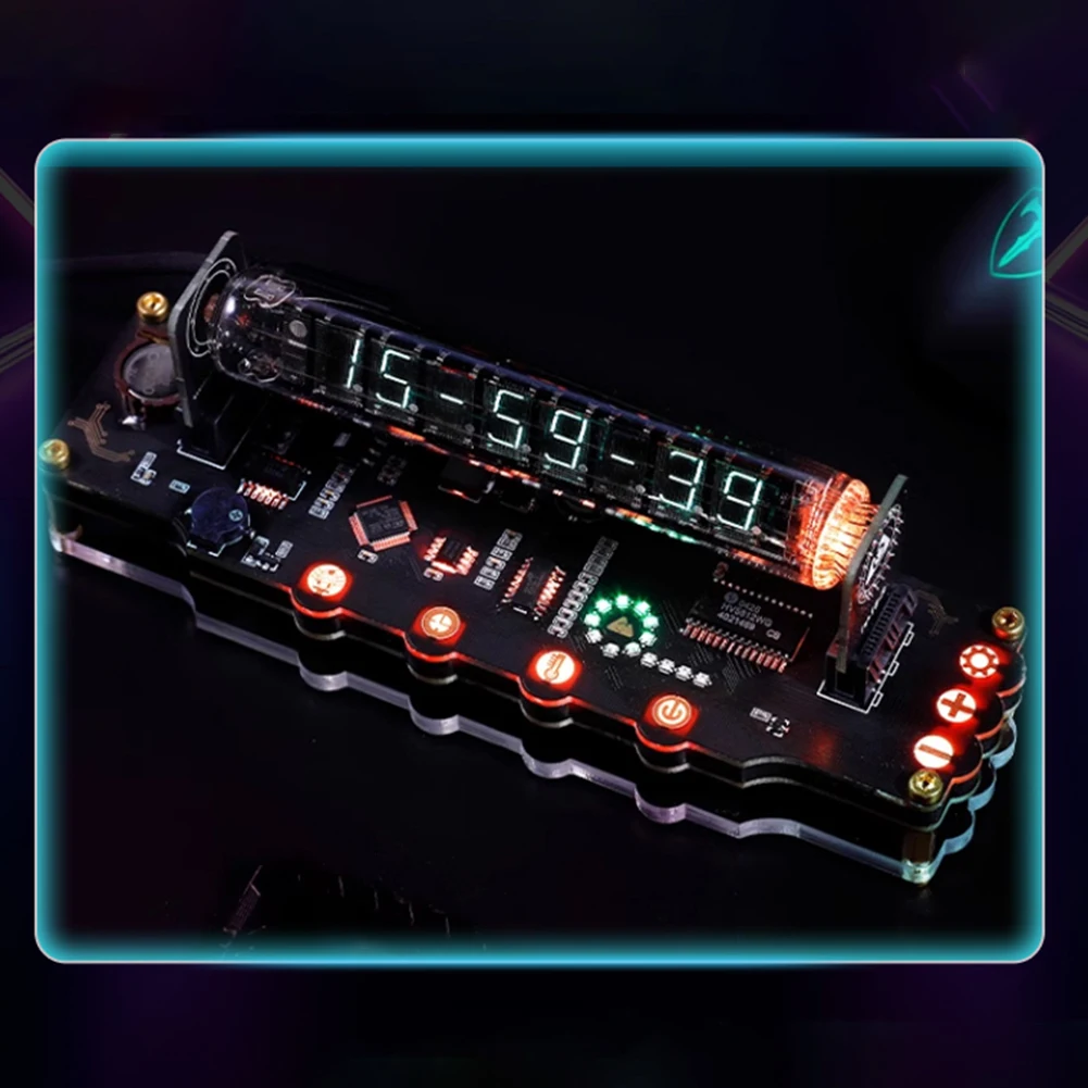 Nixie أنبوب ساعة عدة IV18 أنبوب الفلورسنت ساعة 5 فولت 1A الرقمية LCD ...