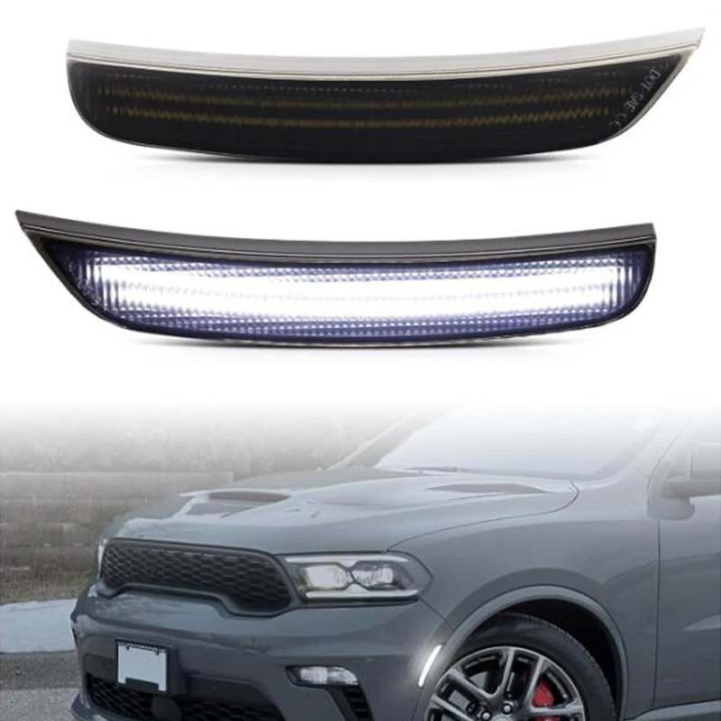 2pcs LED For Durango LED Side Marker Light 2021 2022 2023 2024 Dodg'e ...