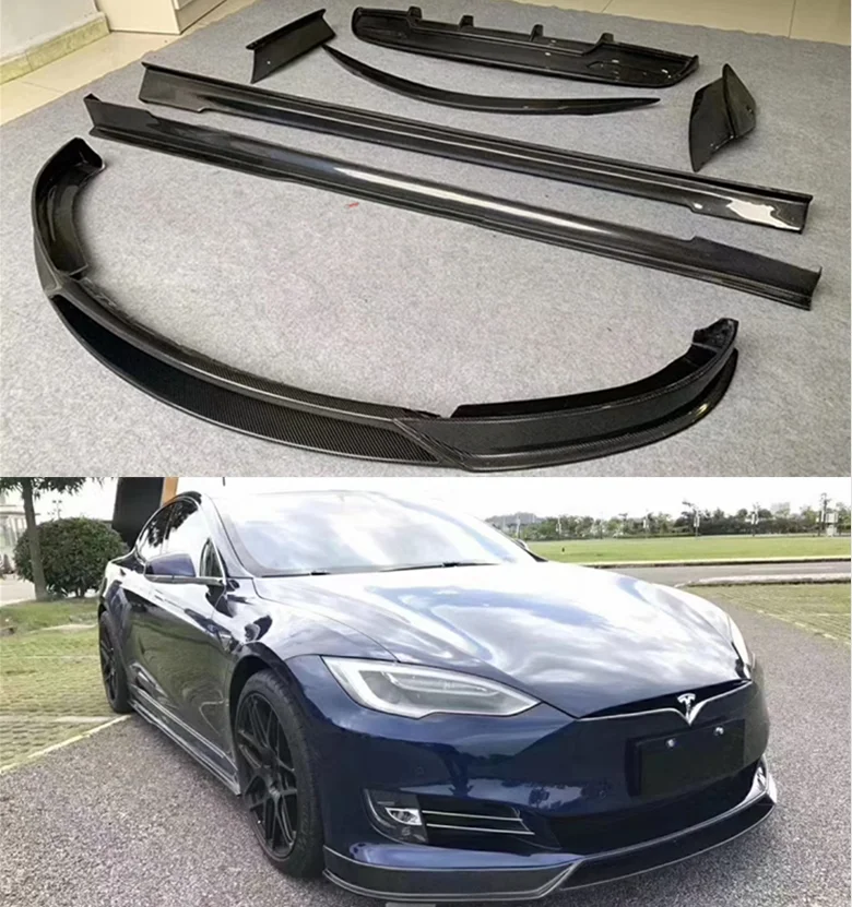 Front-Bumper-Lip-Rear-Spoiler-Trunk-Diffuser-Side-Skirt-Body-Kit-For ...