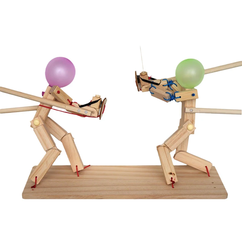 Balloon-Bamboo-Man-Battle-Wooden-Bots-Battle-Game-Two-Player-Fast-Paced ...