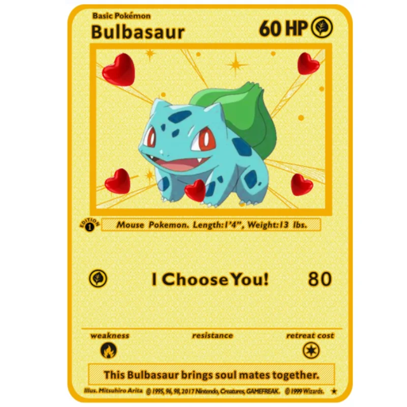 Pokemon Bulbasaur Card