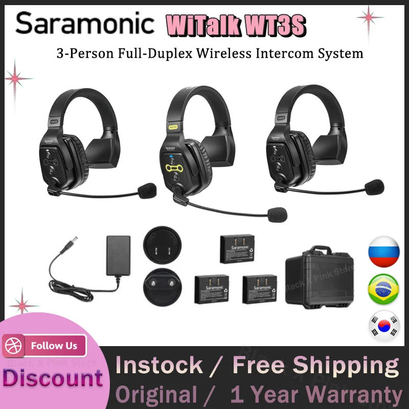 Saramonic-WiTalk-WT3S-Full-Duplex-Wireless-Intercom-Headset-System ...
