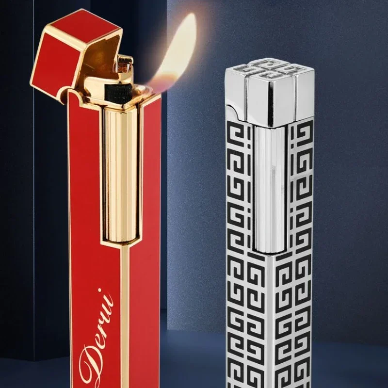 Personality-Derui-Retro-Grinding-Wheel-Gas-Lighter-Female-Side-Slip ...