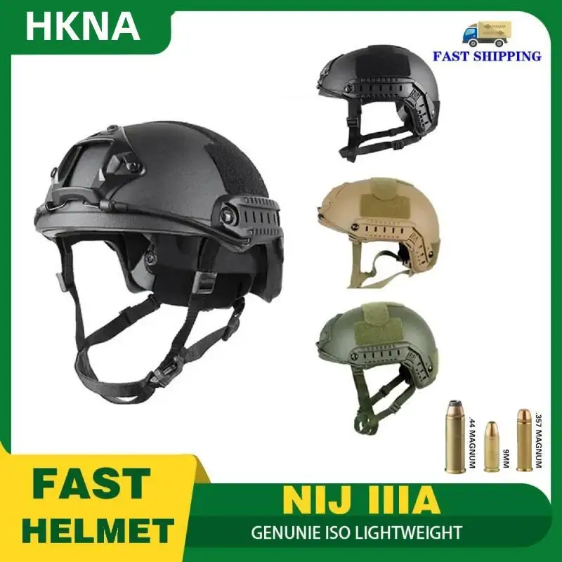 Casco balístico de corte alto NIJ IIIA de HDPE rápido, forro de alta ...