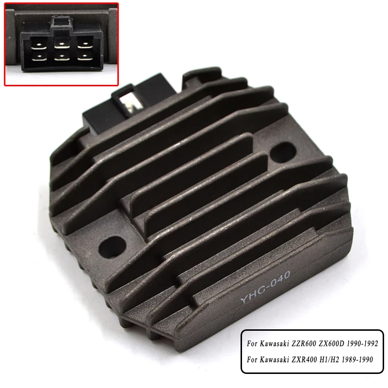 YHC-040 12V Voltage Regulator Rectifier For Kawasaki ZZR600 ZX600D ...