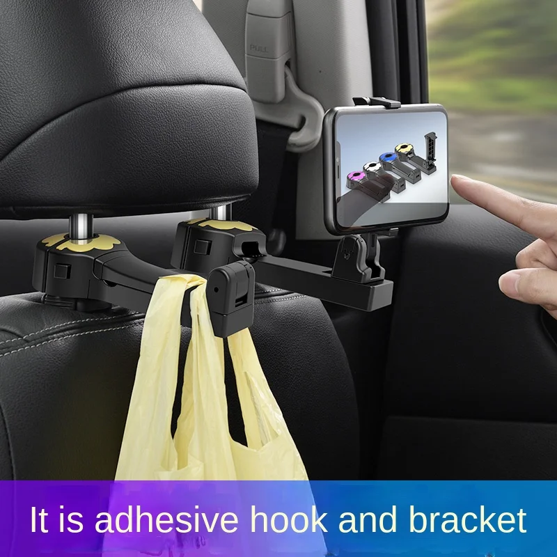 New-2-in-1-Car-Headrest-Hook-Phone-Car-Holder-Car-Hanger-Portable-Seat ...