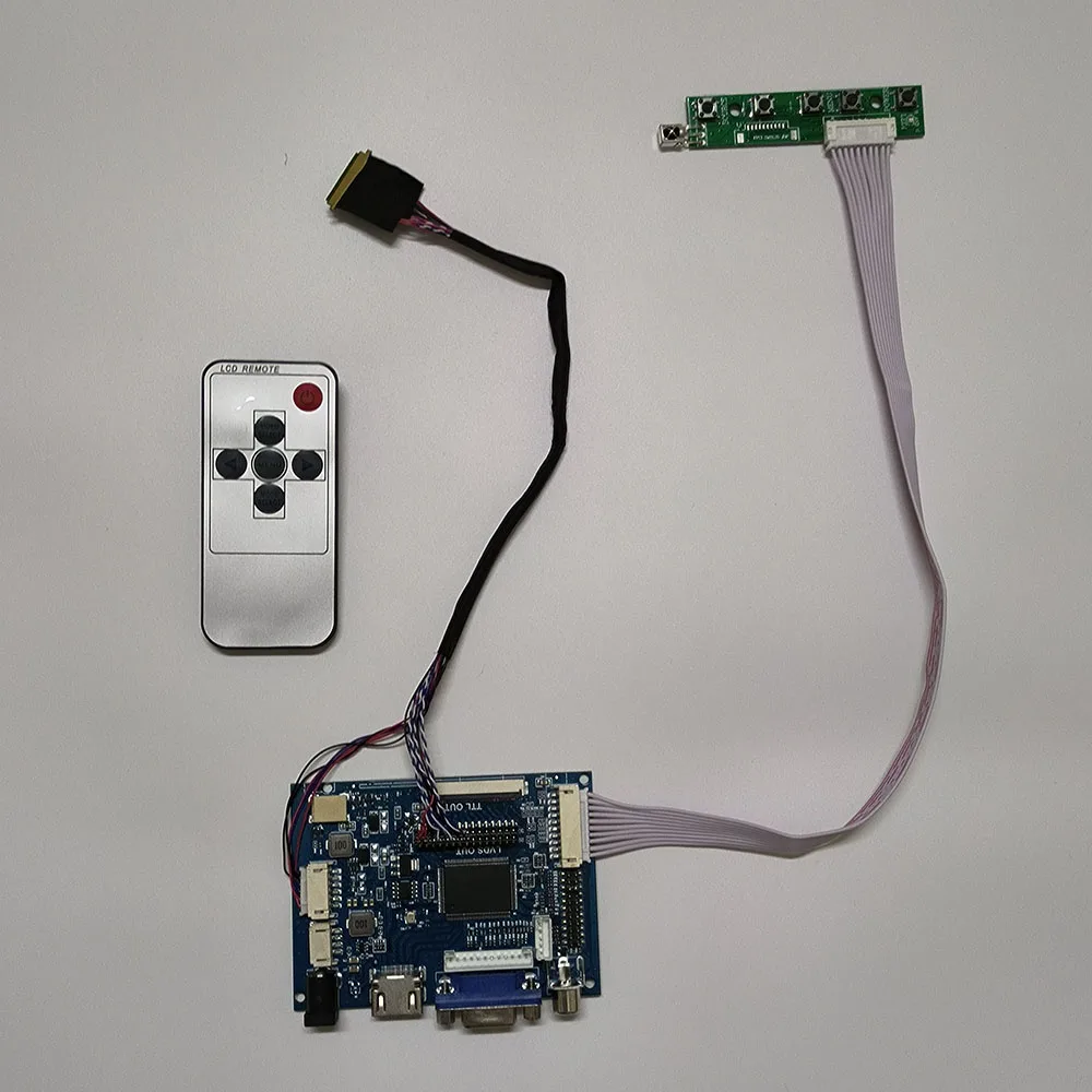 HDMI e VGA Control Board Monitor Kit, Controlador Board Driver, LCD LED ...