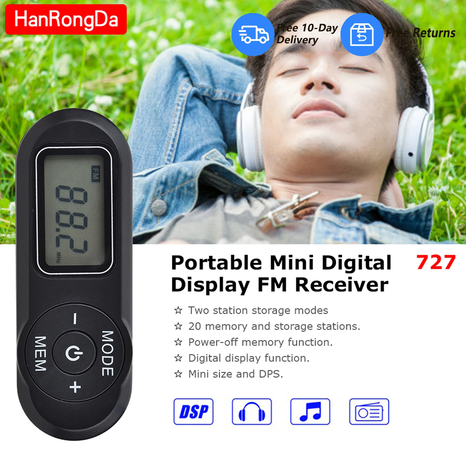 HRD-727-Portable-Mini-FM-Radio-Digital-Display-FM-Receiver-Retro-MP3 ...