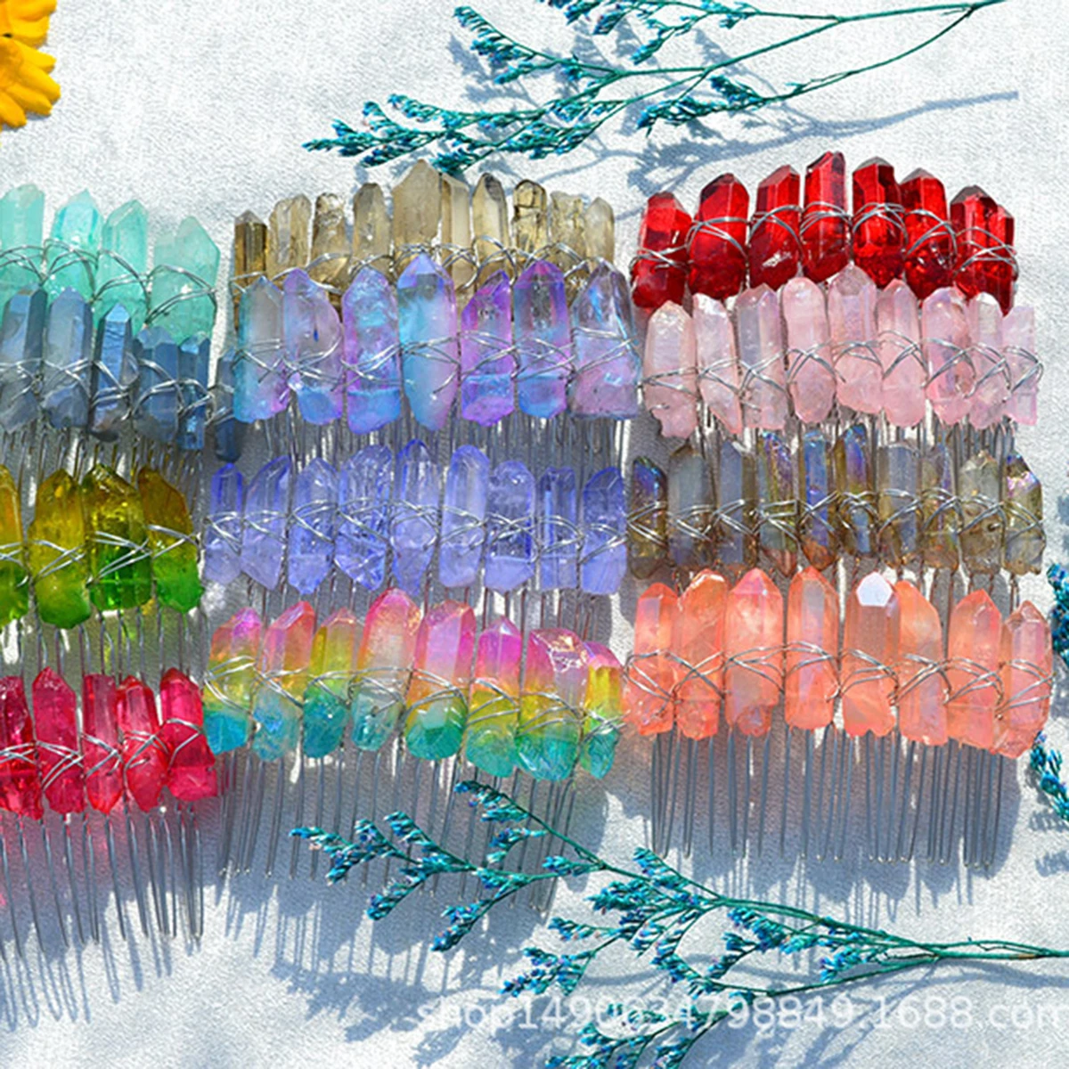 Peines-de-piedra-de-cristal-decorativos-para-mujer-peine-lateral-para ...