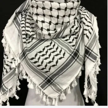 New Outdoor Arab Keffiyeh Shemagh Scarf Cotton Winter Shawl Neck Warmer ...