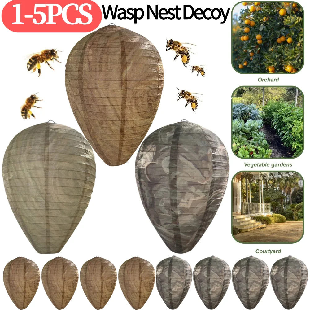 Realistic Wasp Repellent Paper Repellent Hornets Safe Fake Trap Safe ...