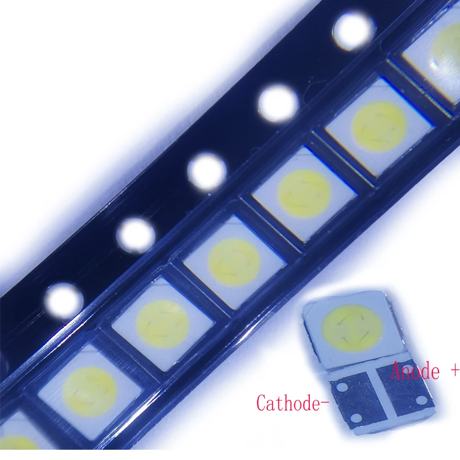 100 шт./лот SMD LED 3030 3V 1,8 Вт Холодный Белый светодиод высокой ...