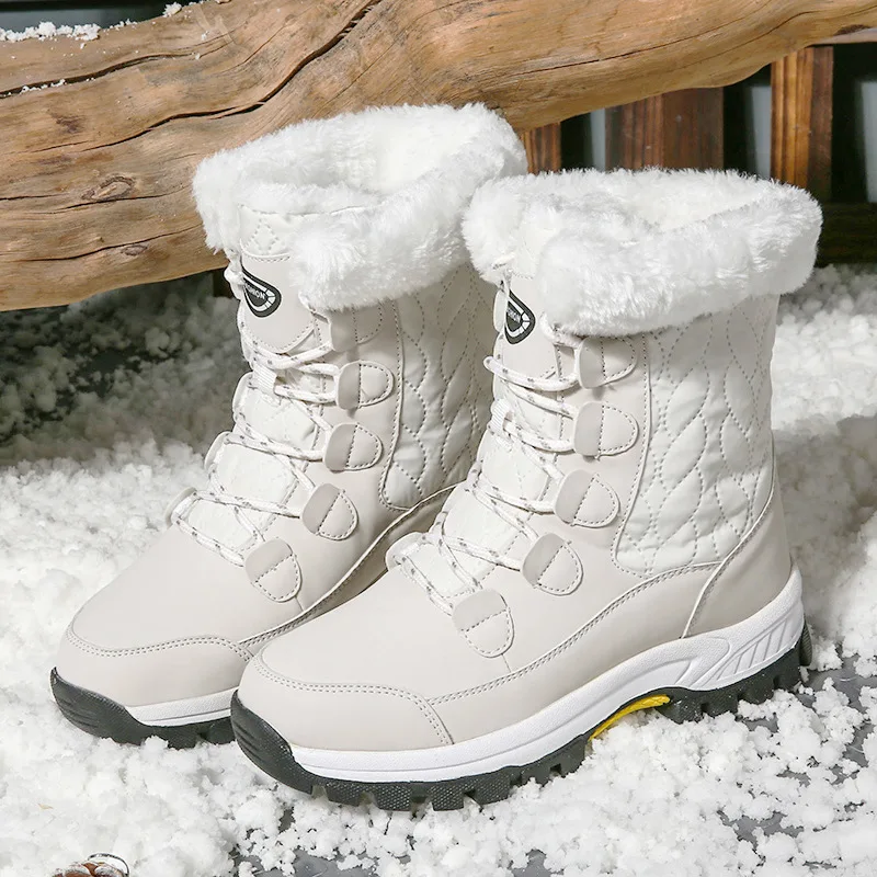 Botas-imperme-veis-de-neve-para-mulheres-macias-quentes-curtas ...